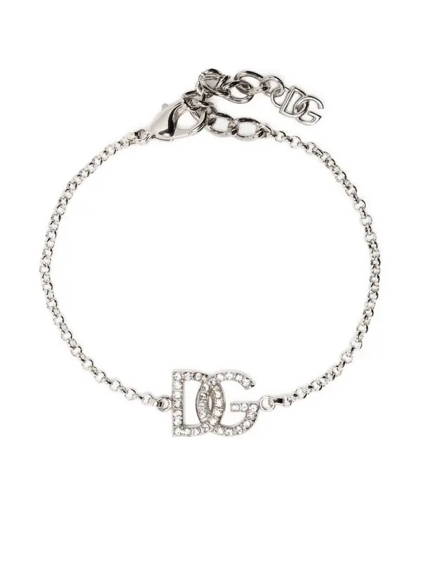 Dolce & Gabbana Logo Charm Bracelet - Silver