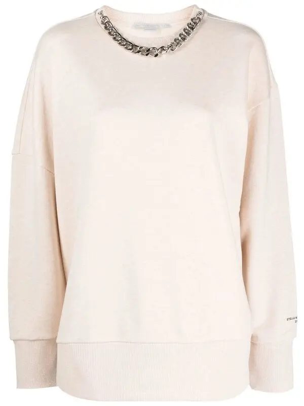 Stella McCartney Chain-link Sweatshirt - Neutrals