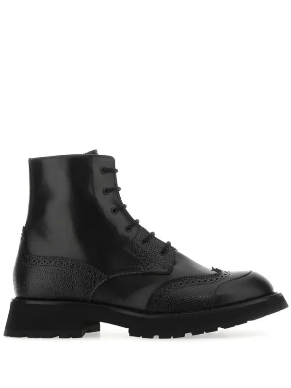 Alexander McQueen Punk Worker Lace-up Boots