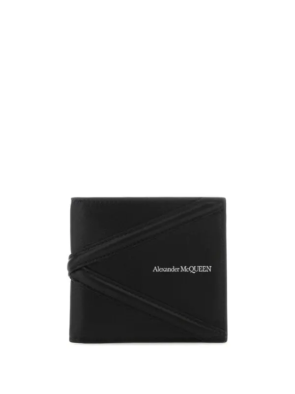 Alexander McQueen Logo-plaque Leather Wallet