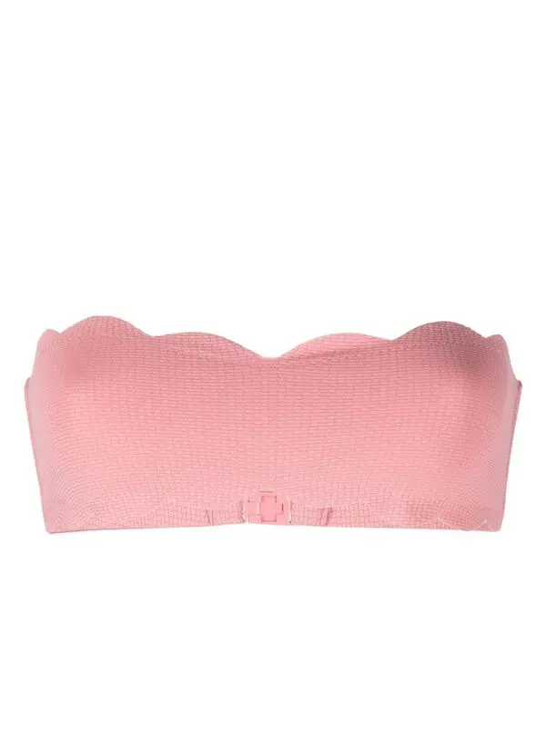 Marysia Scalloped Bandeau Bikini Top