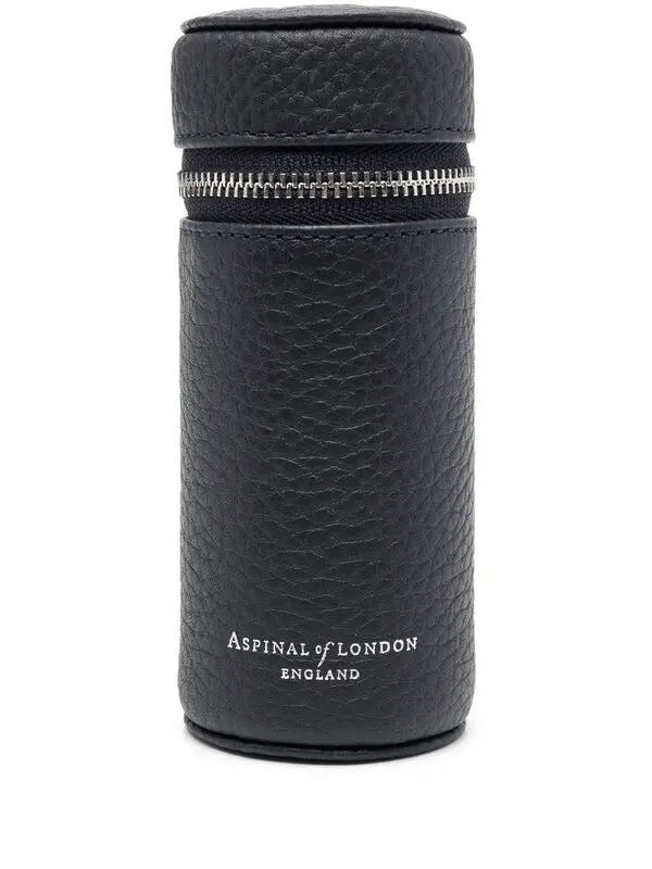 ASPINAL OF LONDON Pebbled-leather Golf Ball Holder