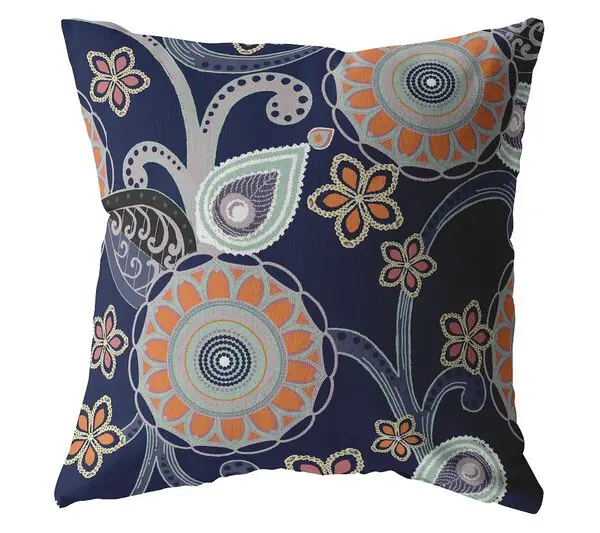 HOMEROOTS 18' Suede Zippered Throw Pillow