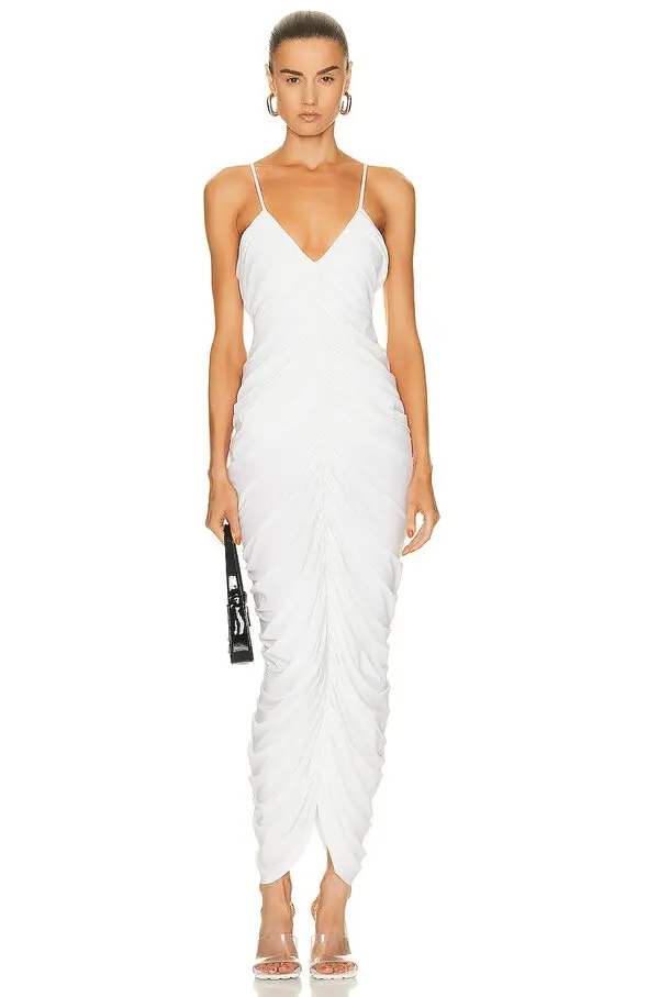 Norma Kamali Slip Diana Gown - Snow White