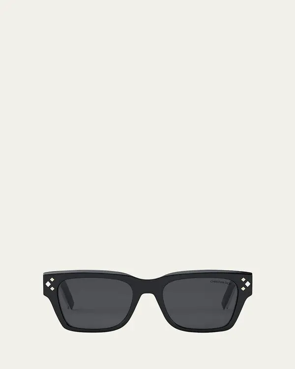 Dior Cd Diamond S2i Square Frame Sunglasses - Black