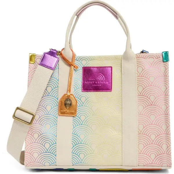 Kurt Geiger Small Southbank Tote - Beige Multi