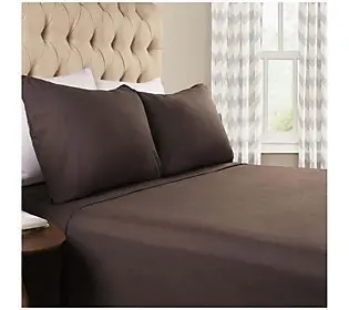SUPERIOR Cotton Flannel Deep Pocket Solid Sheet, Split King
