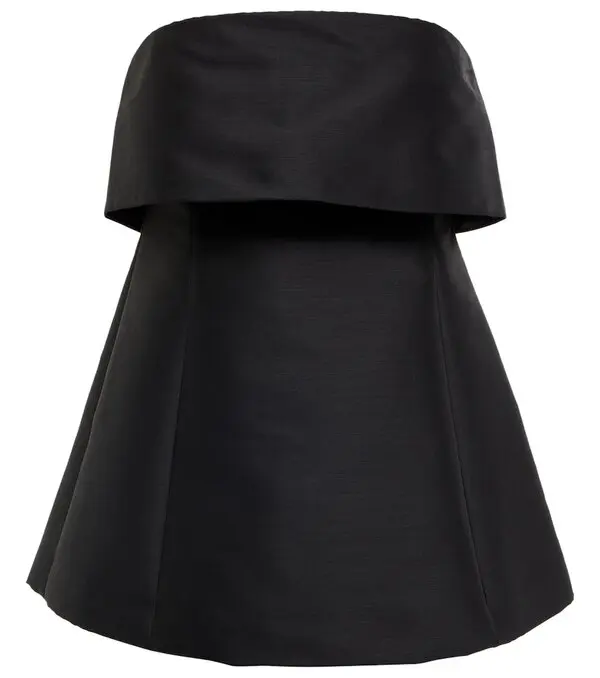 TOTÊME Cotton And Wool-blend Strapless Top