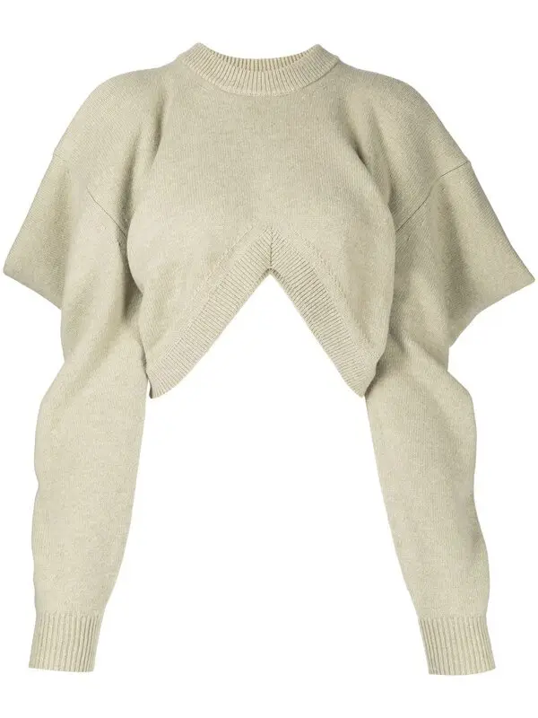 Alexander Wang Draped-sleeve Knit Jumper