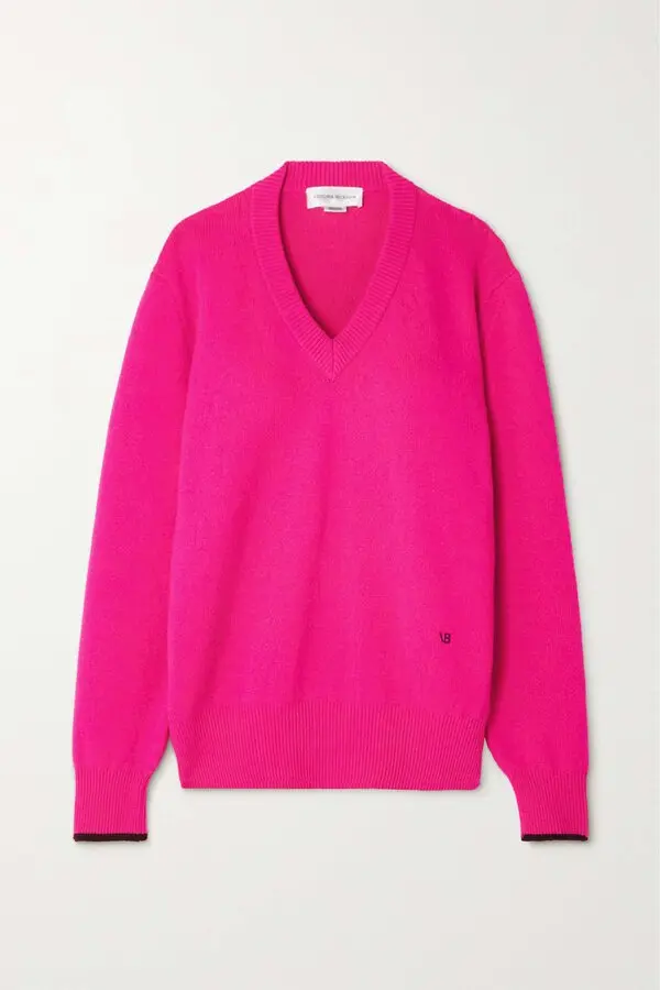 Oversized Fuchsia Cashmere Sweater World's End Hot Fuchsia