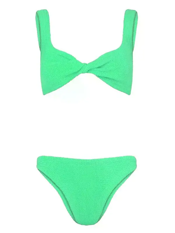 Hunza G Juno Crinkle Bikini - Green