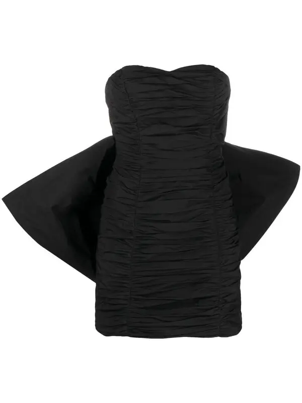 Remain Birger Christensen Bow-detail Pleated Minidress
