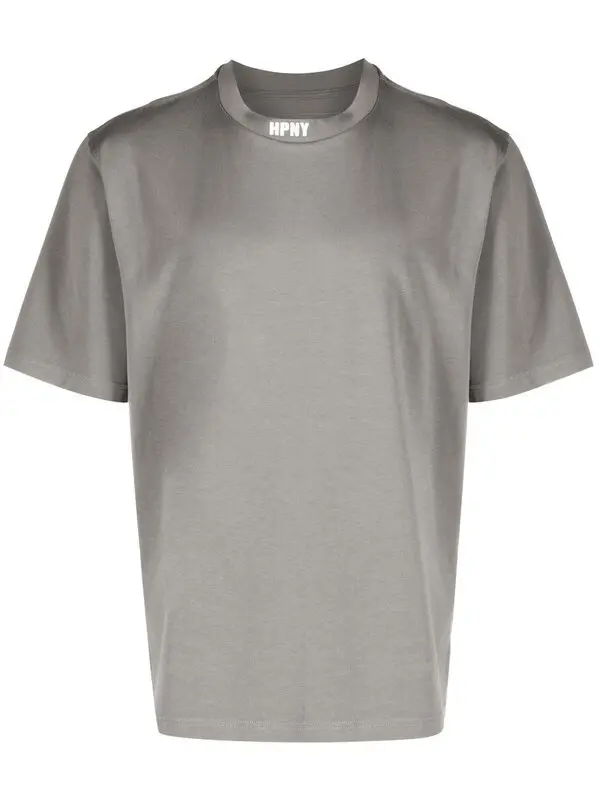 Heron Preston Logo-patch Crew Neck T-shirt - Grey