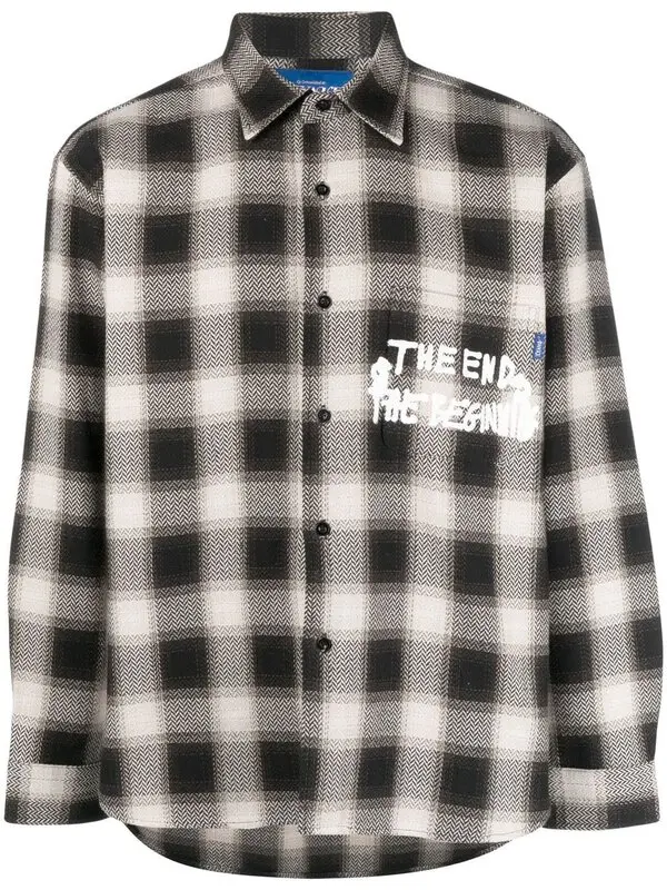 AWAKE NY Checked Long-sleeve Shirt