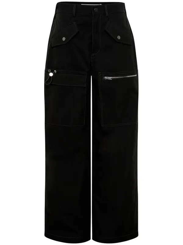 DION LEE Multi-pocket Straight-leg Trousers