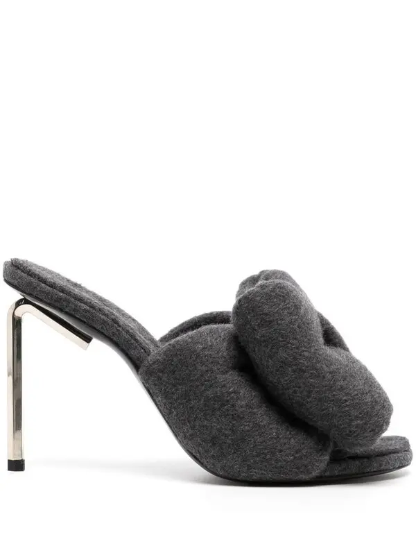 Off-White Allen Bow Wool Sandals