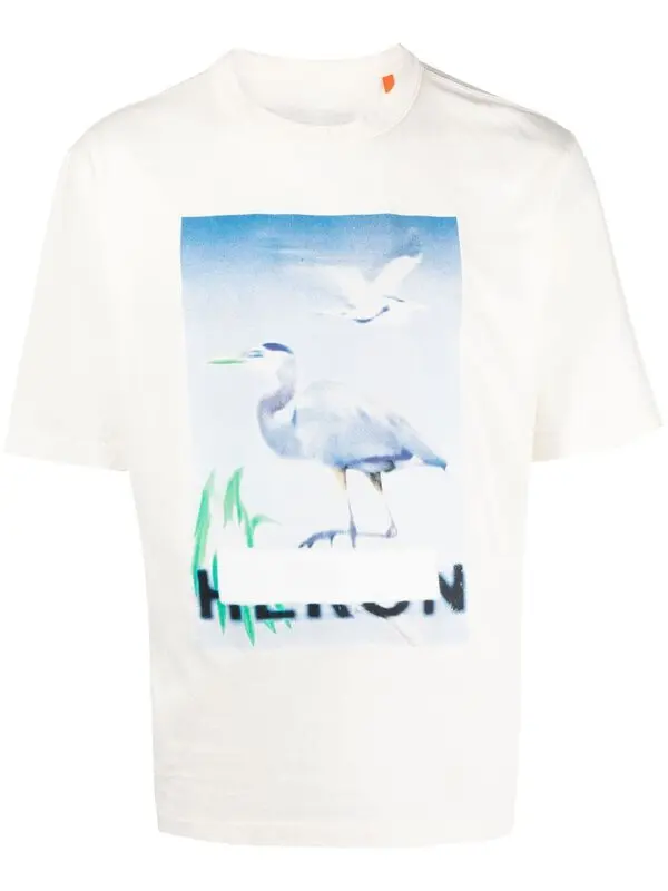 Heron Preston Censored Heron-print T-shirt - White