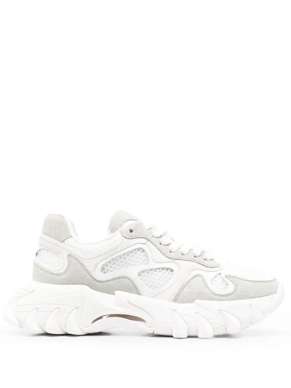 Balmain B-east Panelled Sneakers - White