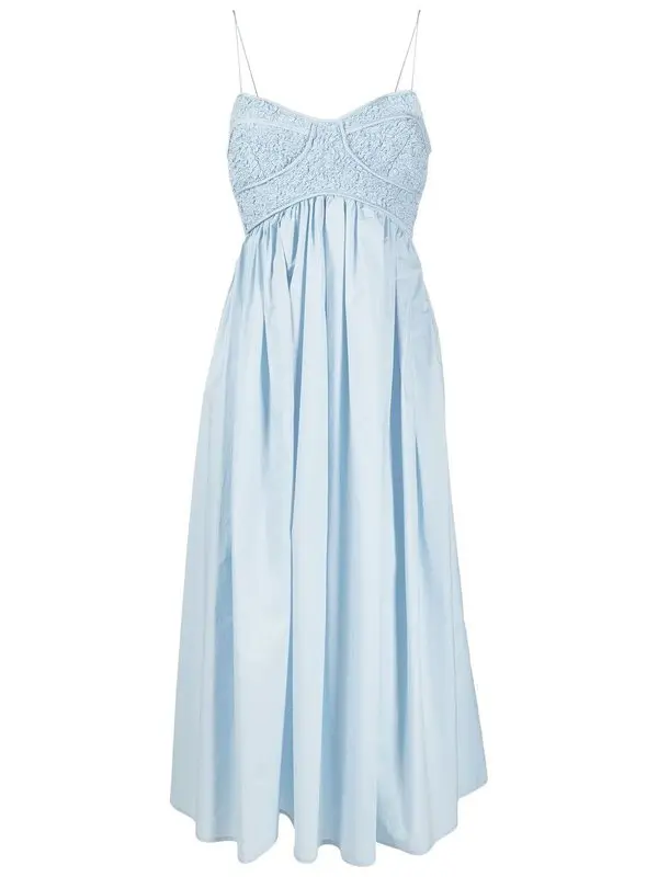 white and blue sequin dress Ahna Merino Wool Empire Waist Dress main image 1