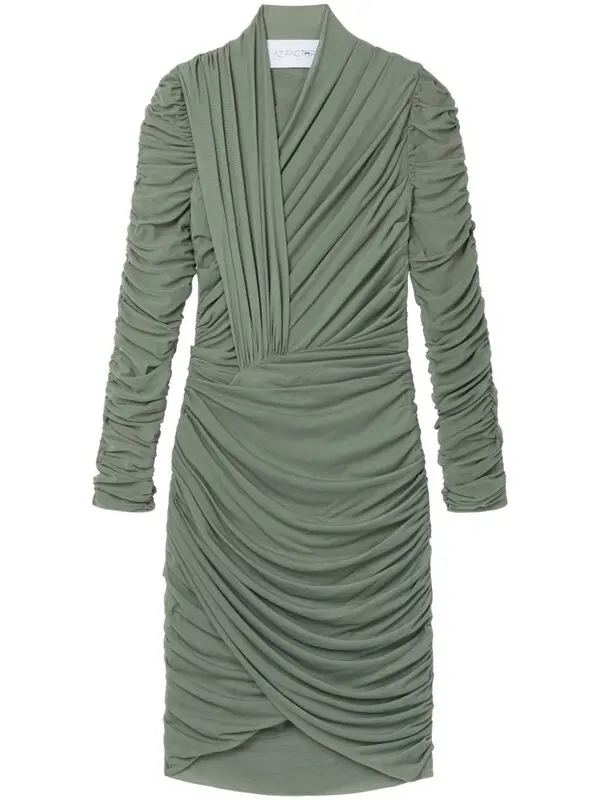 AZ FACTORY X Ester Manas Draped Mini Dress - Green