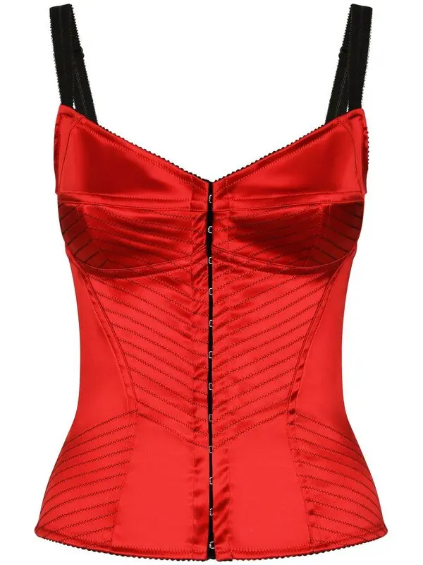 Dolce & Gabbana Topstitched Corset Top