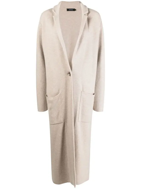 LISA YANG Amie Long Cashmere Cardigan - Brown