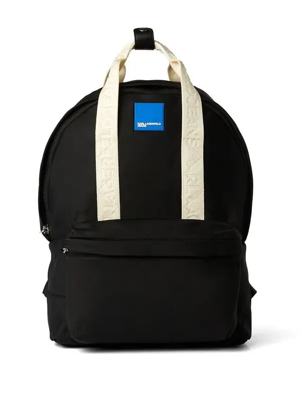 Karl Lagerfeld Logo-Patch Zip-Around Backpack In Black - 50% Off ...