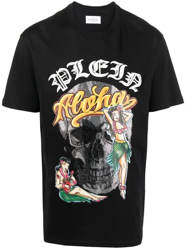 Philipp Plein Hawaii Short-sleeve T-shirt - Black