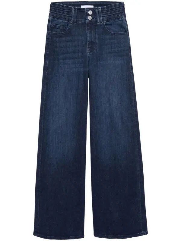 FRAME High-rise Wide-leg Jeans