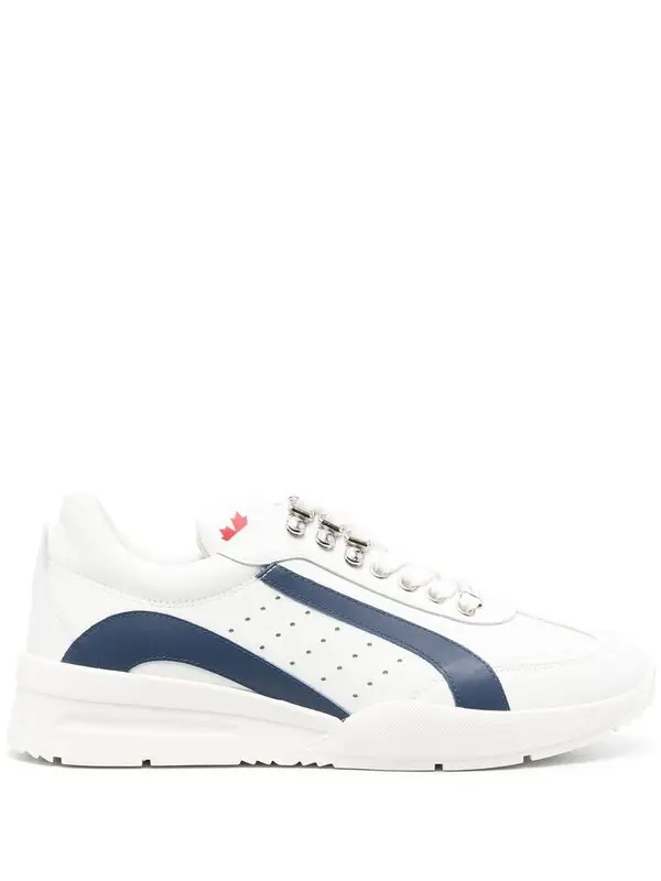 Dsquared2 Side-Stripe Low-Top Sneakers In White - 40% Off