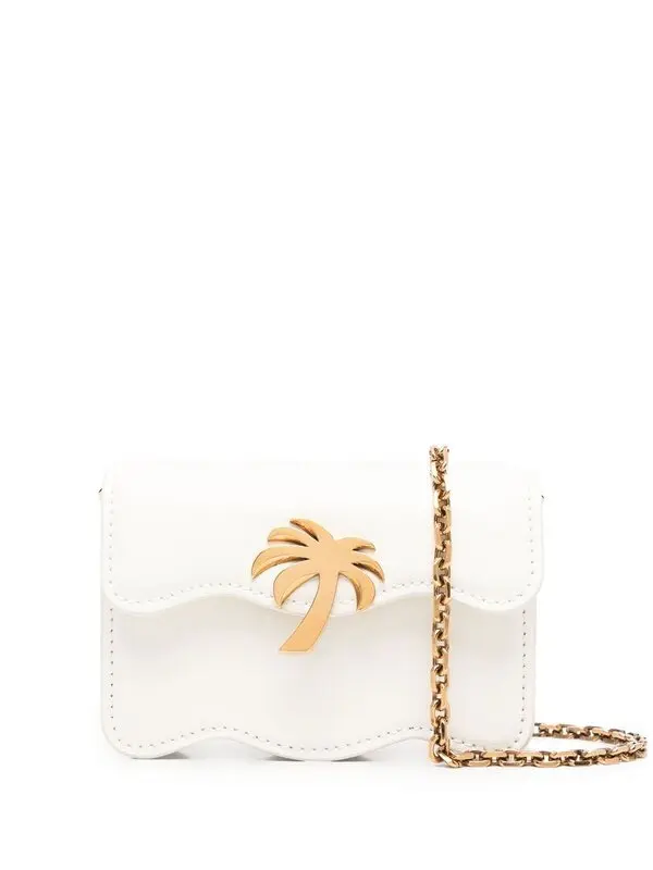 Palm Angels Palm Beach Shoulder Bag - White