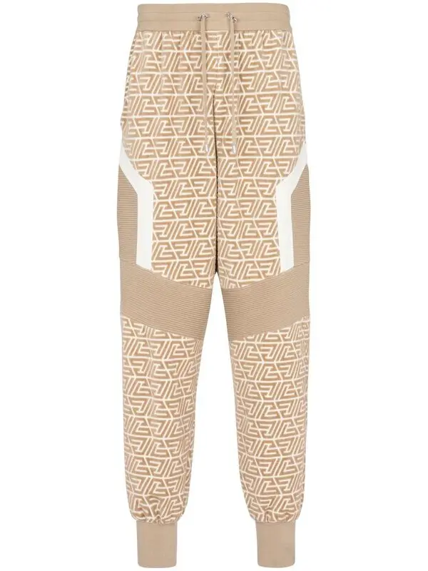 Balmain Monogram Panelled Joggers