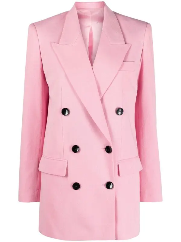 Isabel Marant Nevin Double-breasted Blazer - Pink
