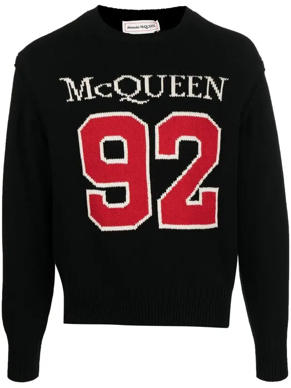 Alexander McQueen Intarsia-knit Cotton Jumper