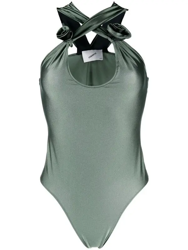 Coperni Crossover Flower-detail Bodysuit