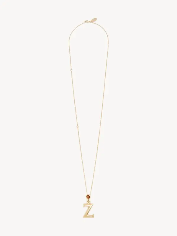 Alphabet Necklace Gold Chloe Necklace Chloé Alphabet Necklace With