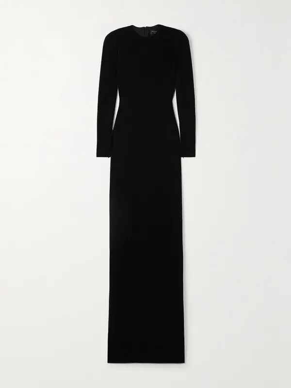 Balenciaga Stretch-Jersey Maxi Dress In Black - 40% Off