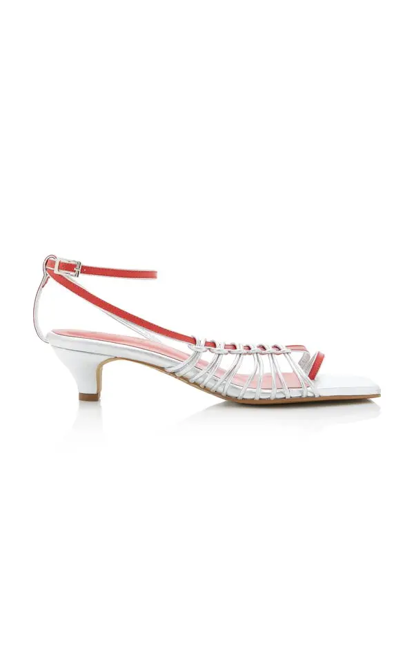 Johanna Ortiz Dining And Dancing Leather Sandals - Silver