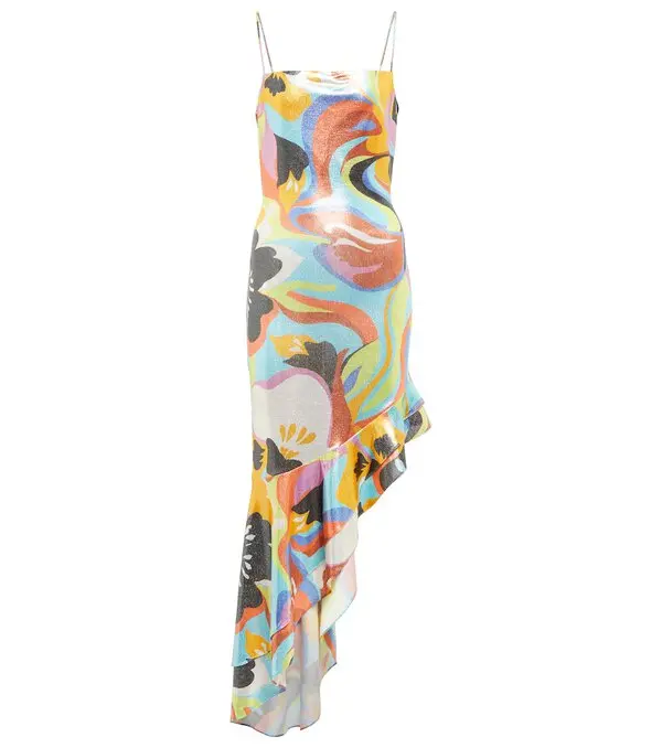 Etro Floral Print Midi Dress