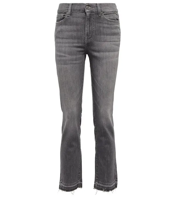 7 For All Mankind Mid-rise Cropped Jeans