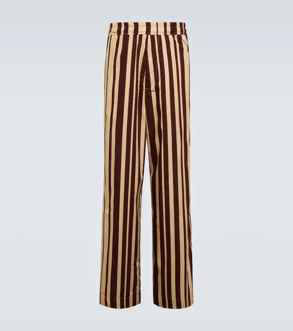 Dries Van Noten Striped Wide-leg Pants
