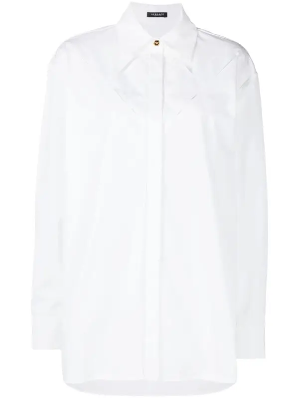 Versace Cut-out Cotton Shirt