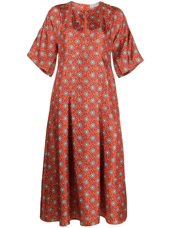Alberto Biani Printed Midi Dress