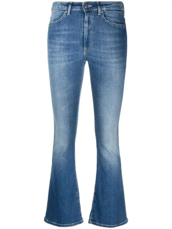 DONDUP High-waisted Bootcut Jeans - Black
