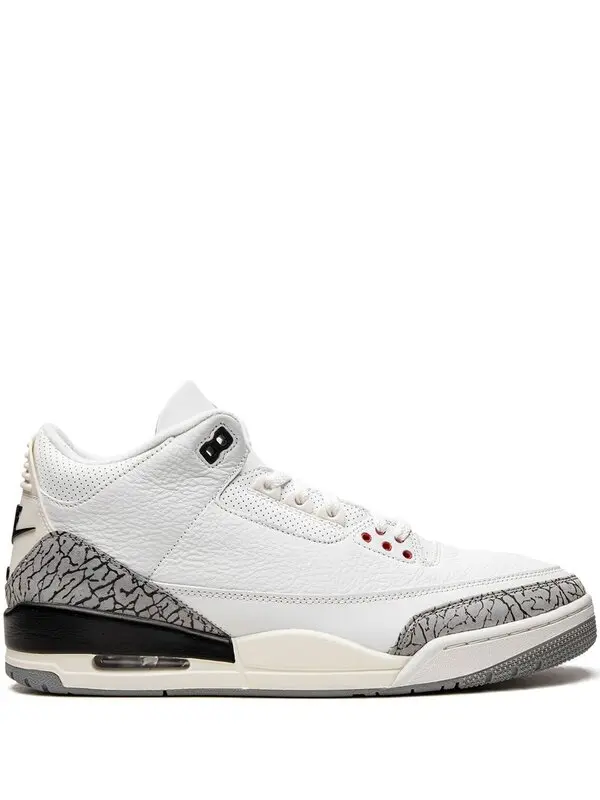 JORDAN Air 3 Cement Reimagined Sneakers - White