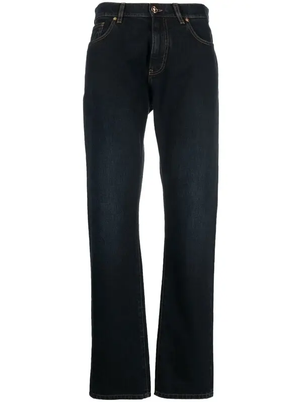 Versace Medusa Head-motif Jeans - Blue