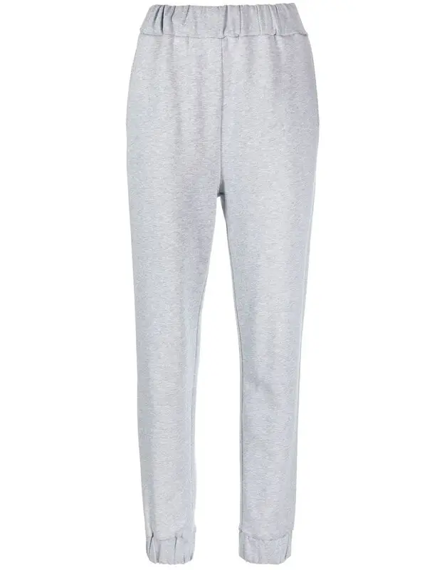 Fabiana Filippi Melange-effect Slim-cut Trousers