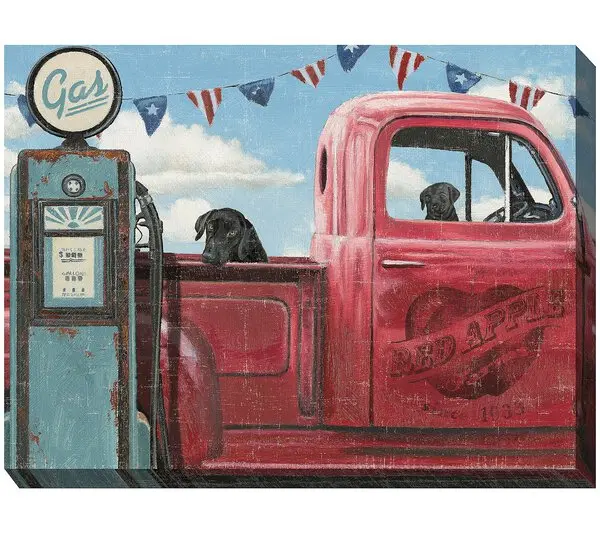 WEST OF THE WIND Outdoor Canvas Art Take A Ride 40' X 30