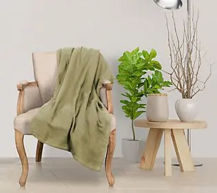 SUPERIOR All-season Chevron Cotton Blanket, Cal Fornia King