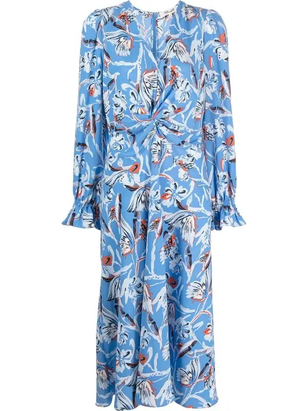 Diane Von Furstenberg Anaba Floral-print Dress